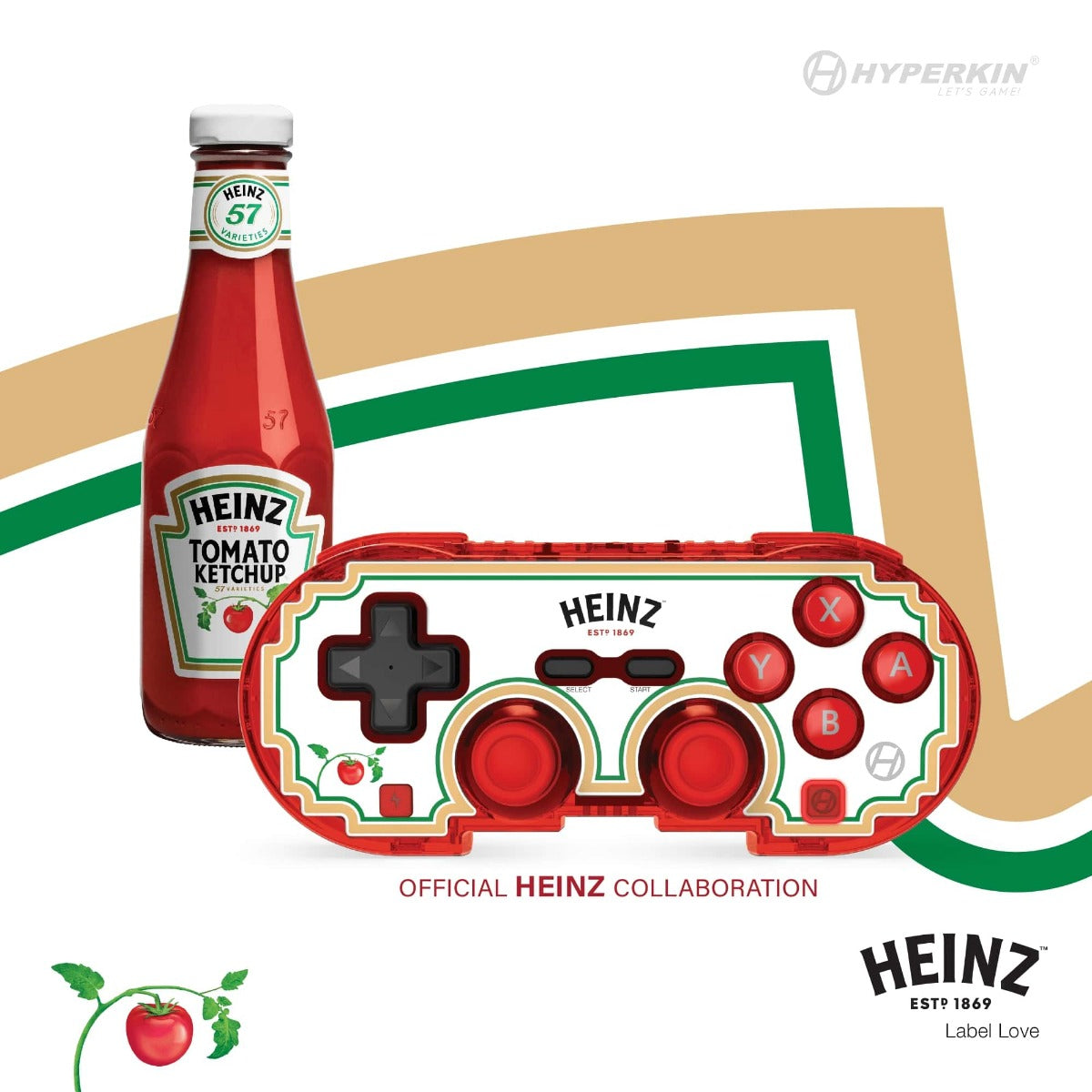 Heinz Tomato Ketchup Pixel Art Bluetooth Controller for Switch ...