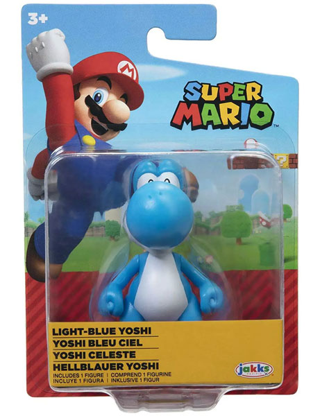 Super Mario Bros Light Blue Yoshi 2.5" Figure| Microplay Newmarket