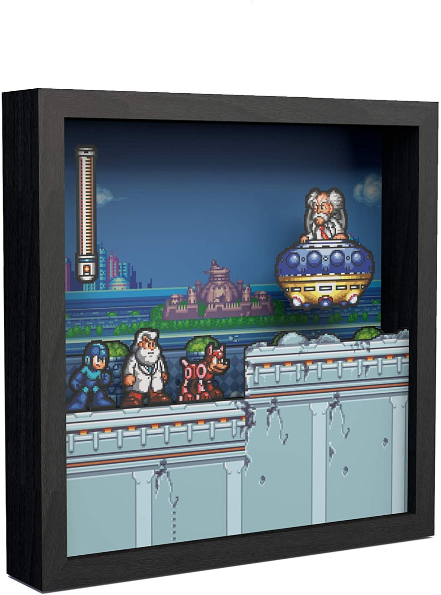 Mega Man 7 (Dr. Wily) Pixel Frame (9x9in)| Microplay Newmarket