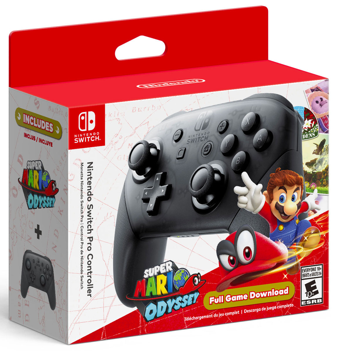Nintendo Switch Pro Controller w/ Super Mario Odyssey| Microplay Newmarket